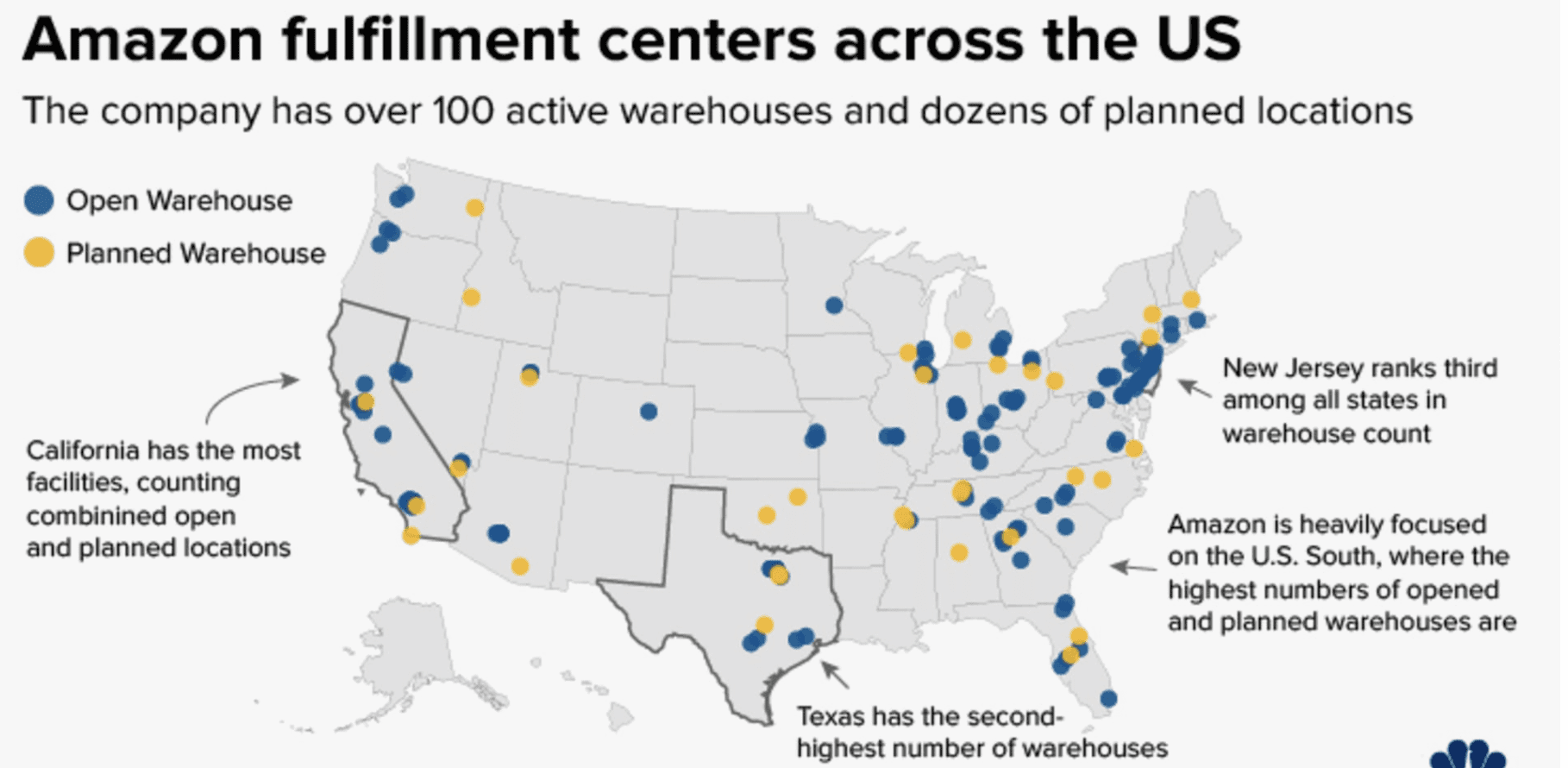 Amazon Warehouse Locations List 2026: Top Fulfillment Center Directory ...